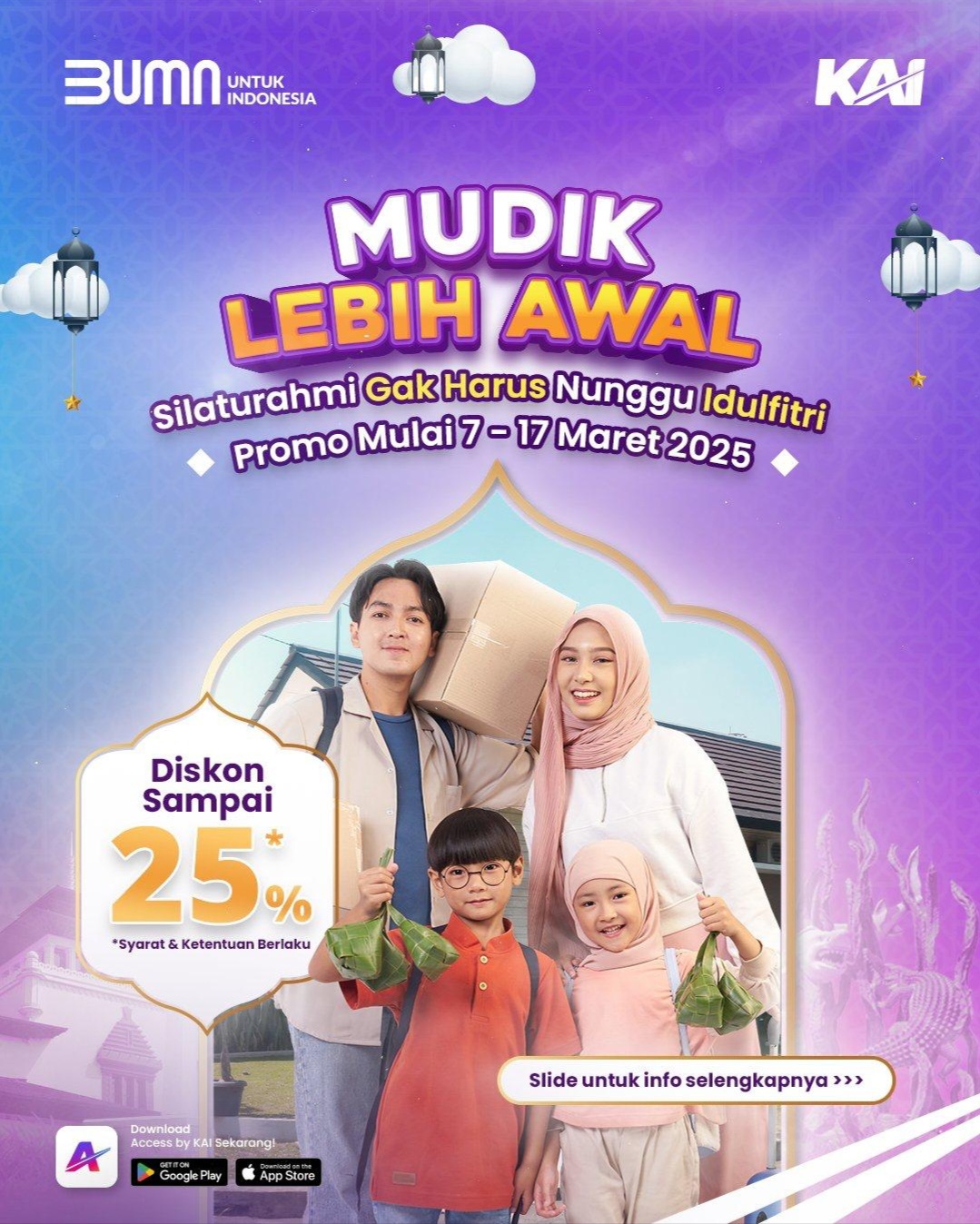 Ayo Mudik Lebih Awal, Bisa Dapat Tiket Kereta Api Super Murah